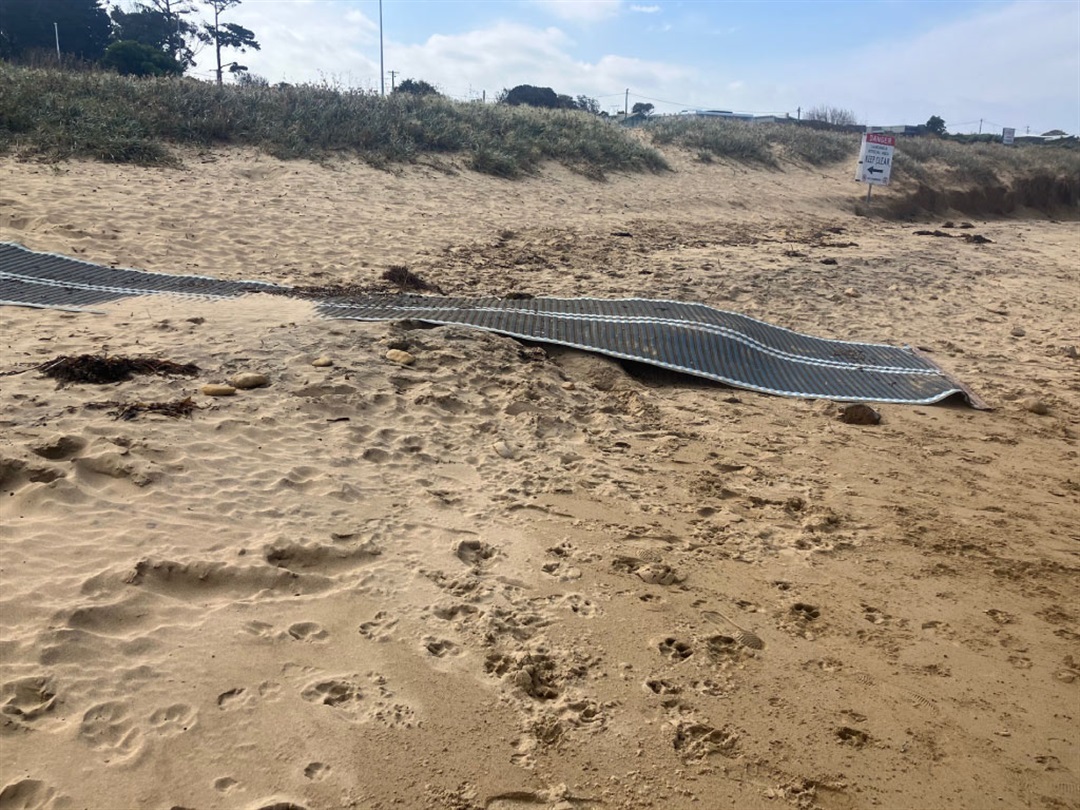 Erosion Impacts Accessible Beach Matting at Fishermans Beach Great ...